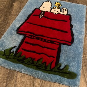 Snoopy and Woodstock Tufted Rug - Etsy