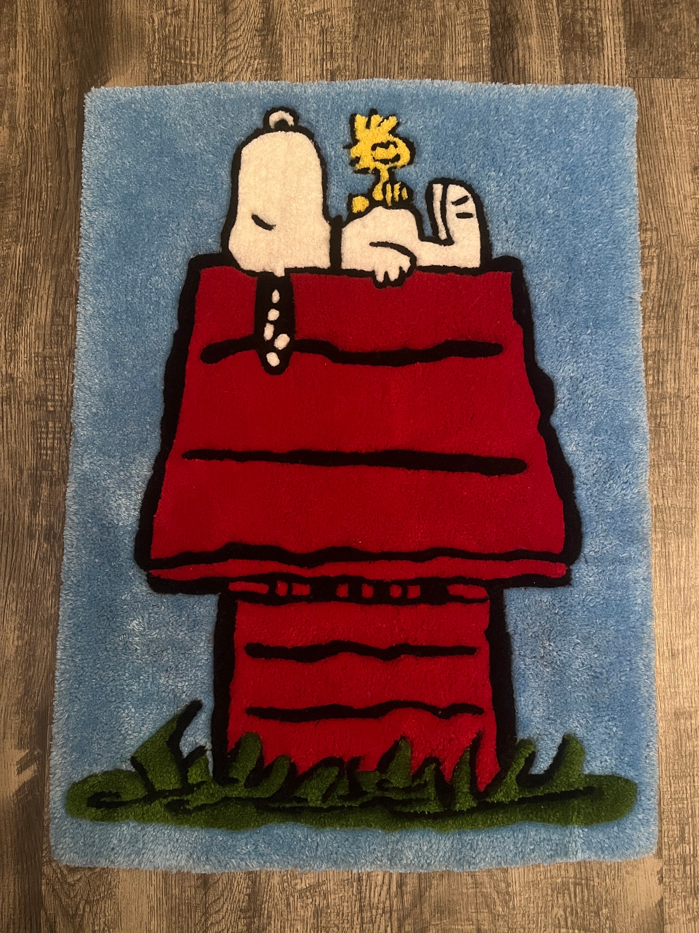 Snoopy and Woodstock Tufted Rug - Etsy
