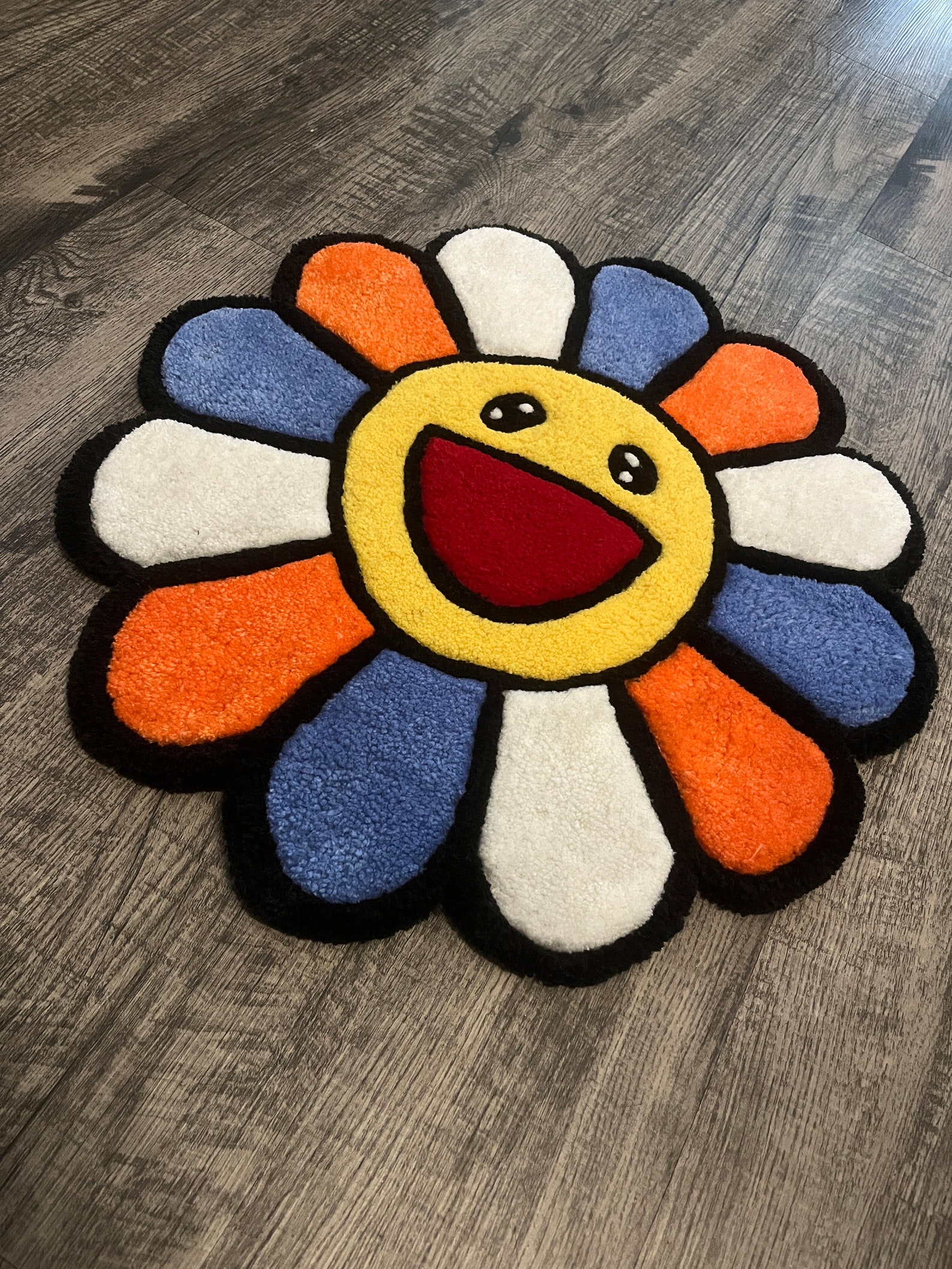 Murakami Flower Tufted Rug - Etsy