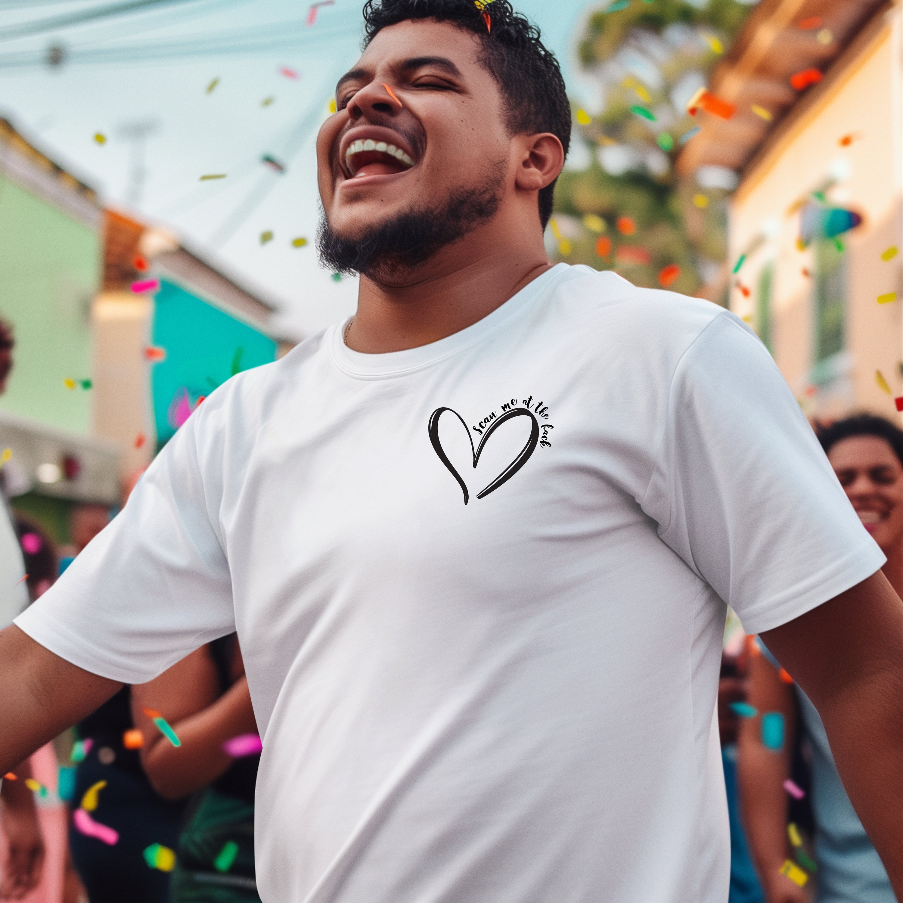 Dear Person Behind Me Custom QR Code T-shirt, Change Message Anytime ...