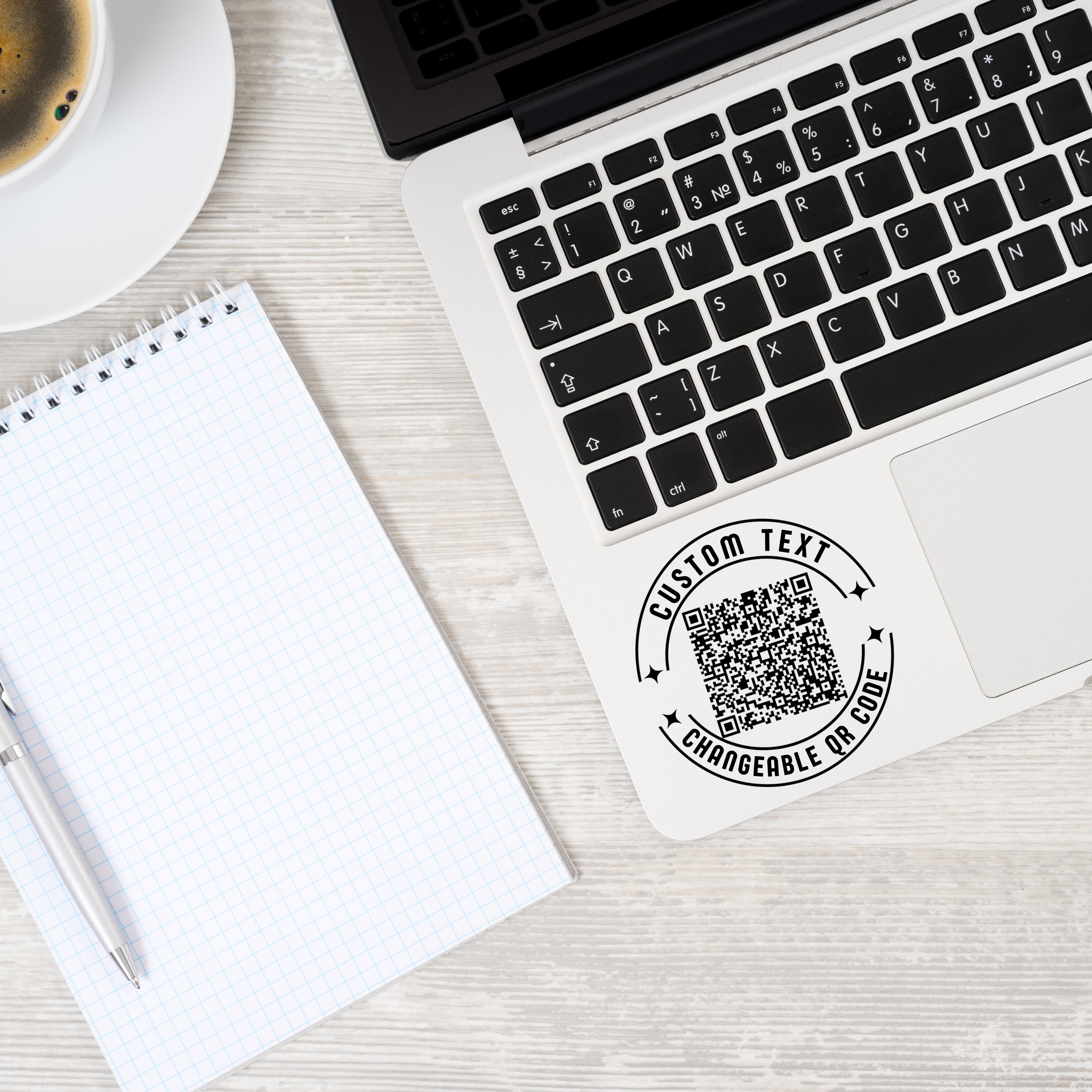 Custom QR Code Transparent Outdoor Stickers, Personalized QR Code ...