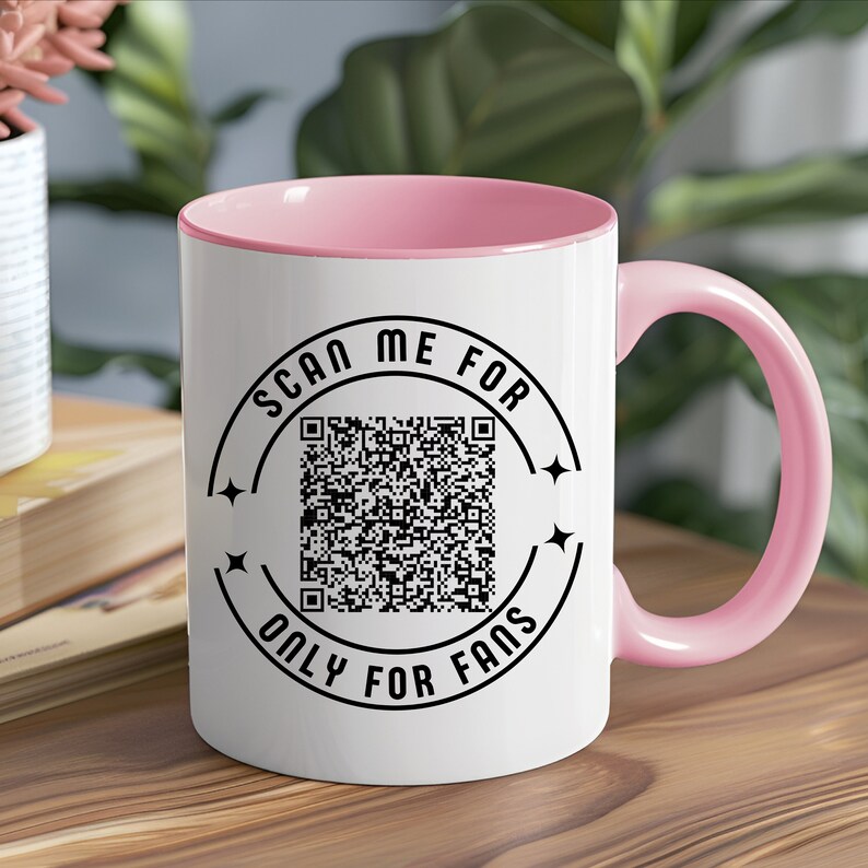 Only for Fans QR Code Custom Changeable Mug, Sarcastic Mug, Office Work ...