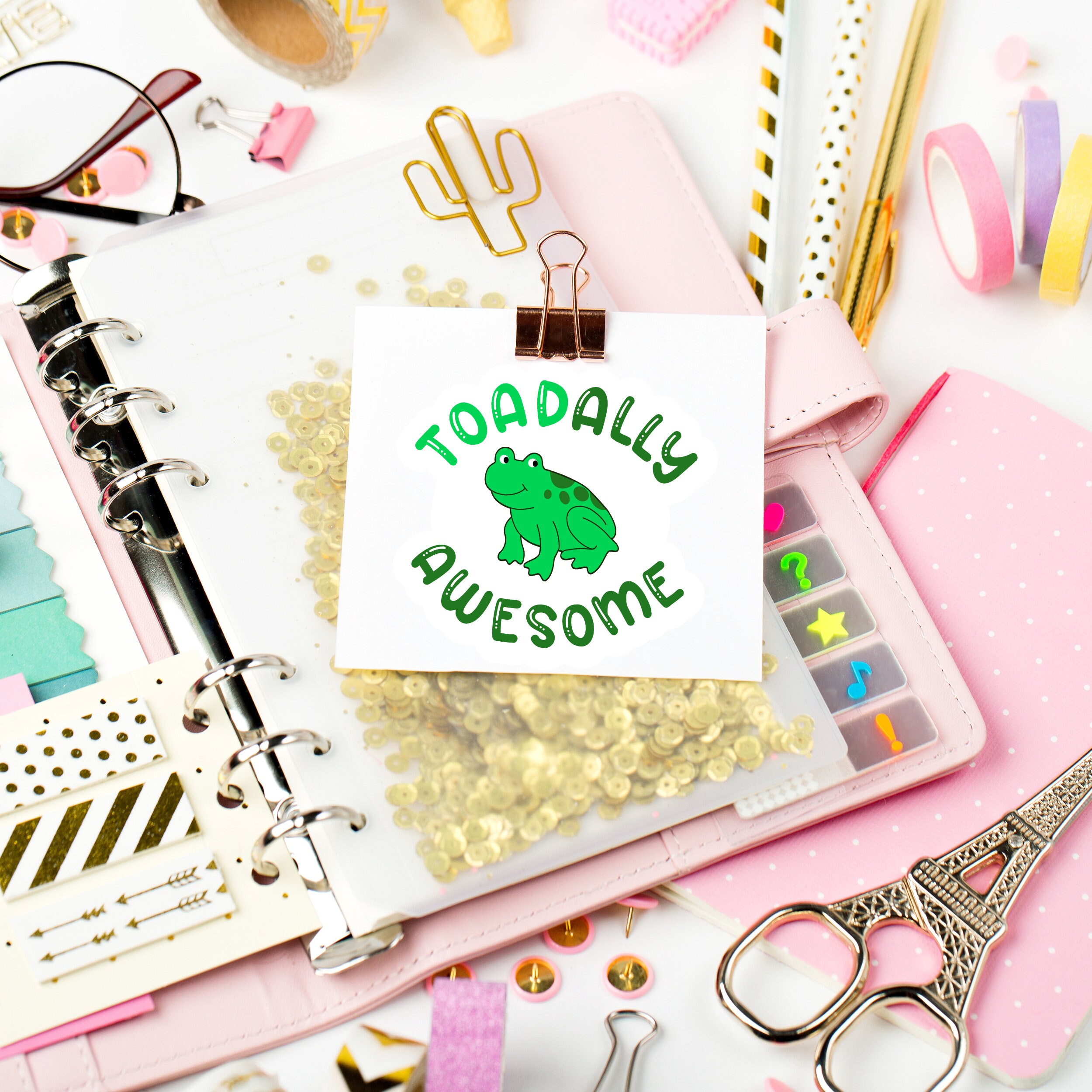 Totally Awesome Cute Frog Sticker for Kids, Adorable Frog Sticker for ...