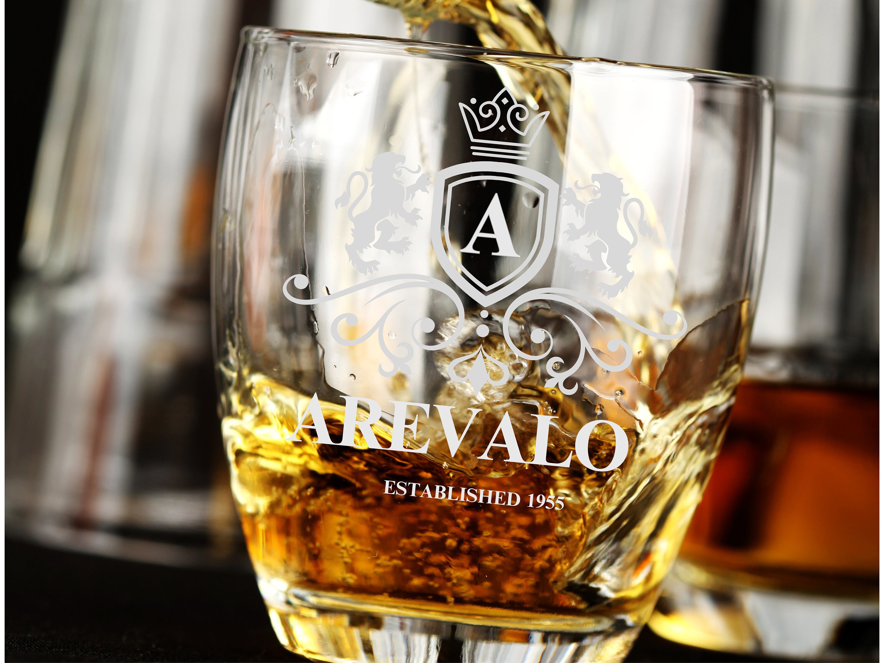 Luxury Groomsman Whiskey Glass, Custom Family Whiskey Glass, Luxury ...