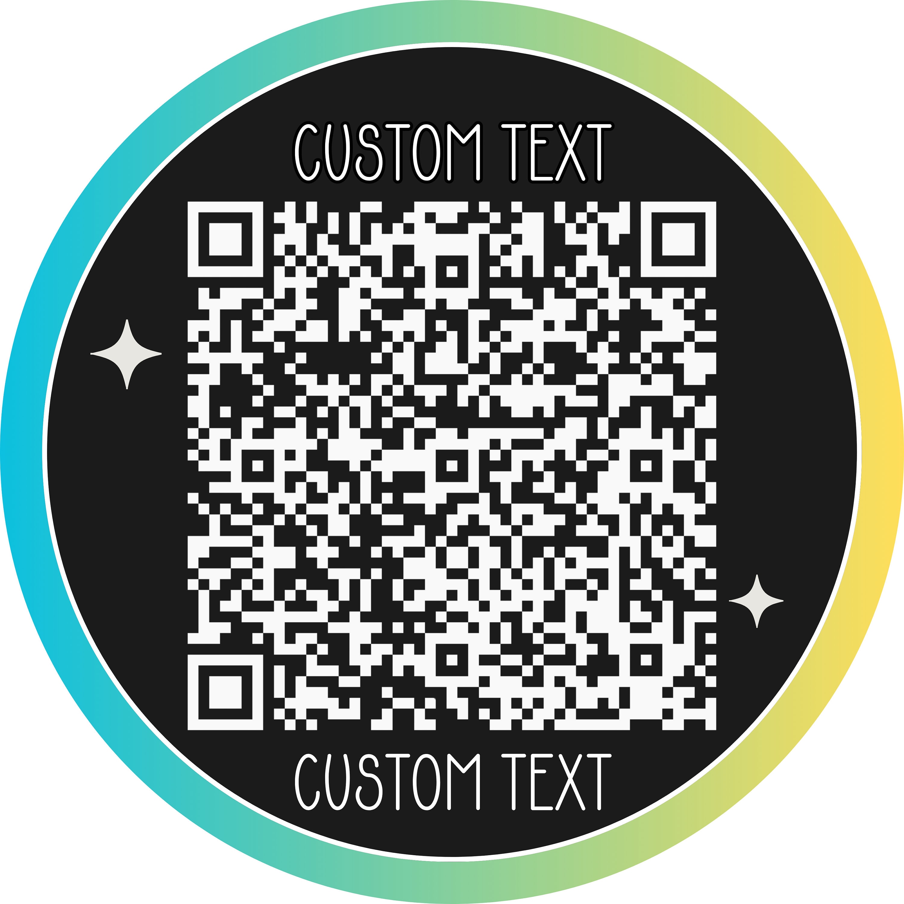 Dynamic Custom QR Code Pin Button Custom Changeable Message of QR Code You Can Customize Qr Code ...