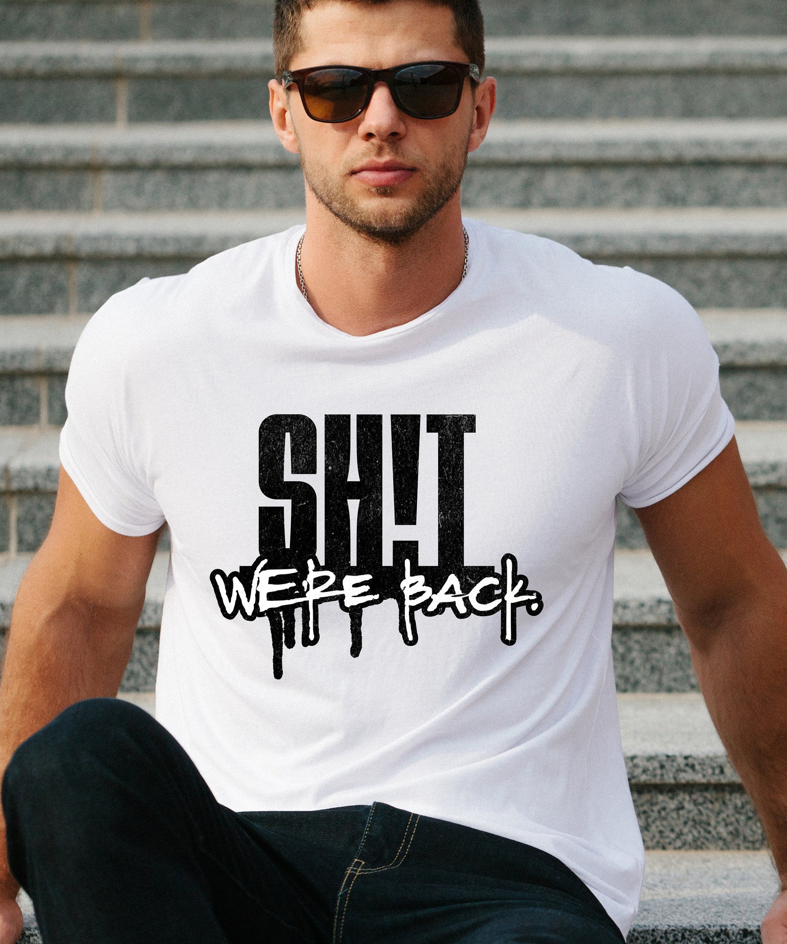 Funny Swear Shirt, Shit We're Back Offensive Funny Shirt, Sarcastic ...