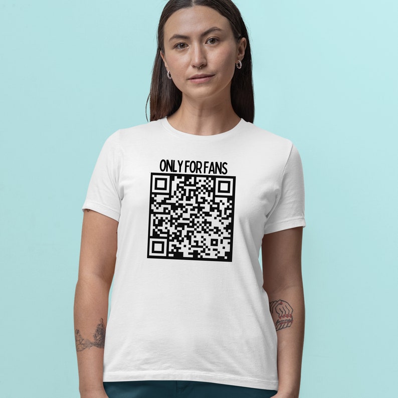 Funny Shirt With Custom QR Code Message, Funny QR Code Shirt, Sarcastic ...