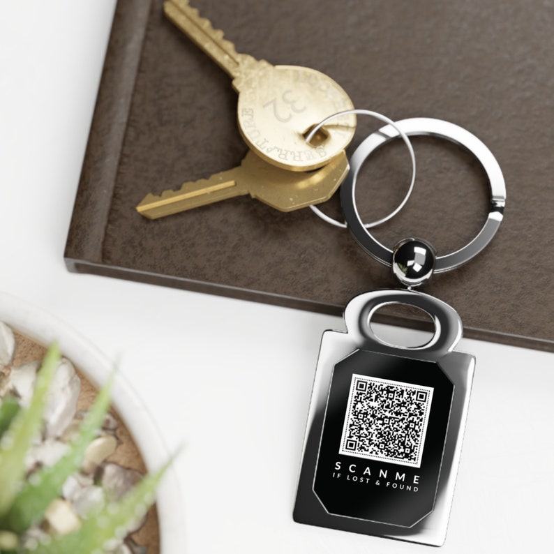 Keyring QR Code Changeable Information, Instantly Update Message via ...