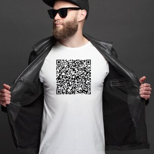 Custom QR Code Prank Shirt: Changeable Message Tee - Etsy
