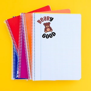 Beary Good Motivational Stickers , Cute Funny Teacher Stickers, Back to ...