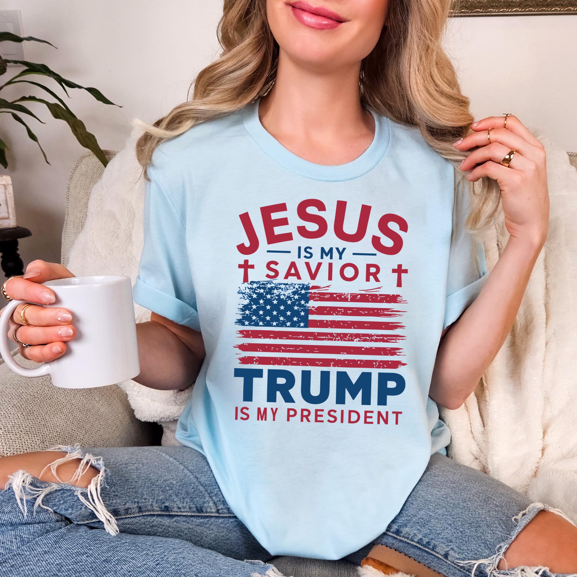 Jesus is My Savior Trump is My President Shirt, 47th President Trump ...