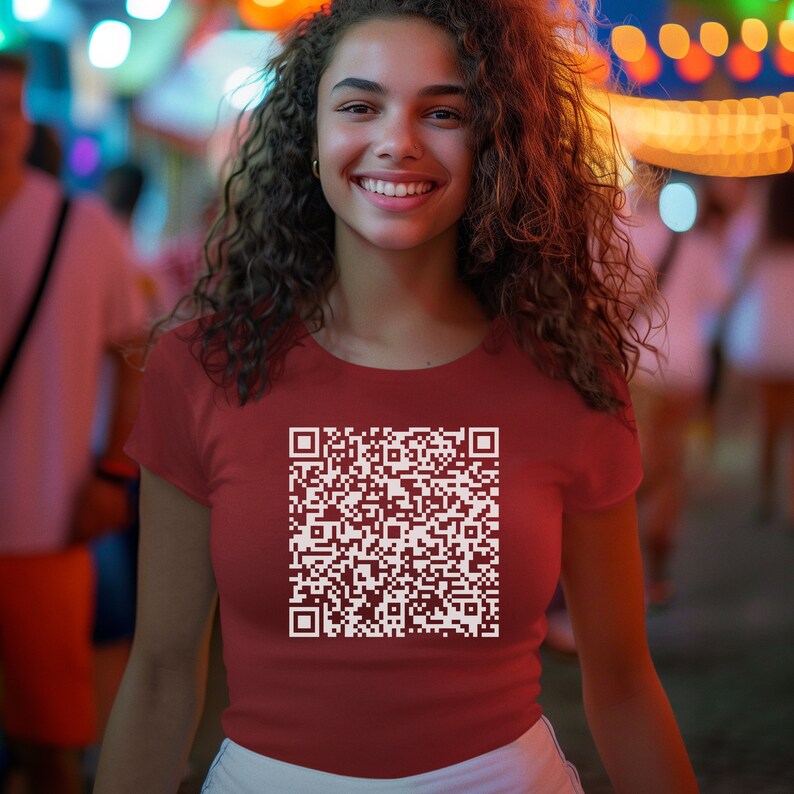 Adult Birthday Prank QR Code Shirt, Funny Saying Shirt With Custom QR ...
