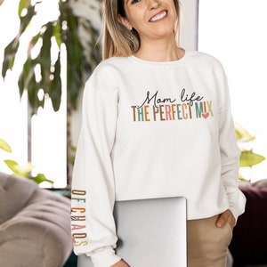 Mom Life Mother's Sweatshirt, Mothers Day Gift, Birthday Gift for Mom ...