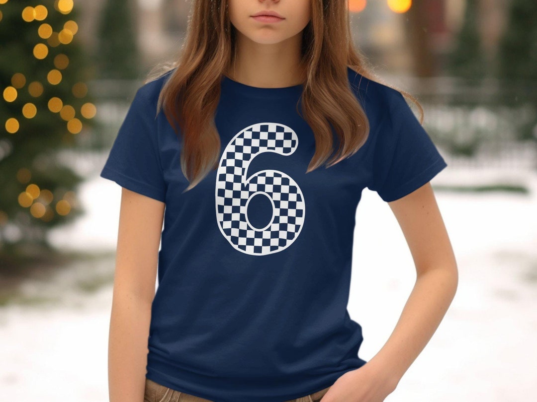 Car Racing 6th Birthday Shirt, Number Six Tee, Sixth Birthday Racing Shirt, 6th Birthday Car ...