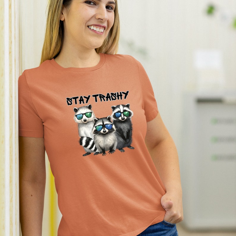 Stay Trashy Raccoon Opossum Skunk Trio Shirt Funny Trash Racoon Tshirt ...