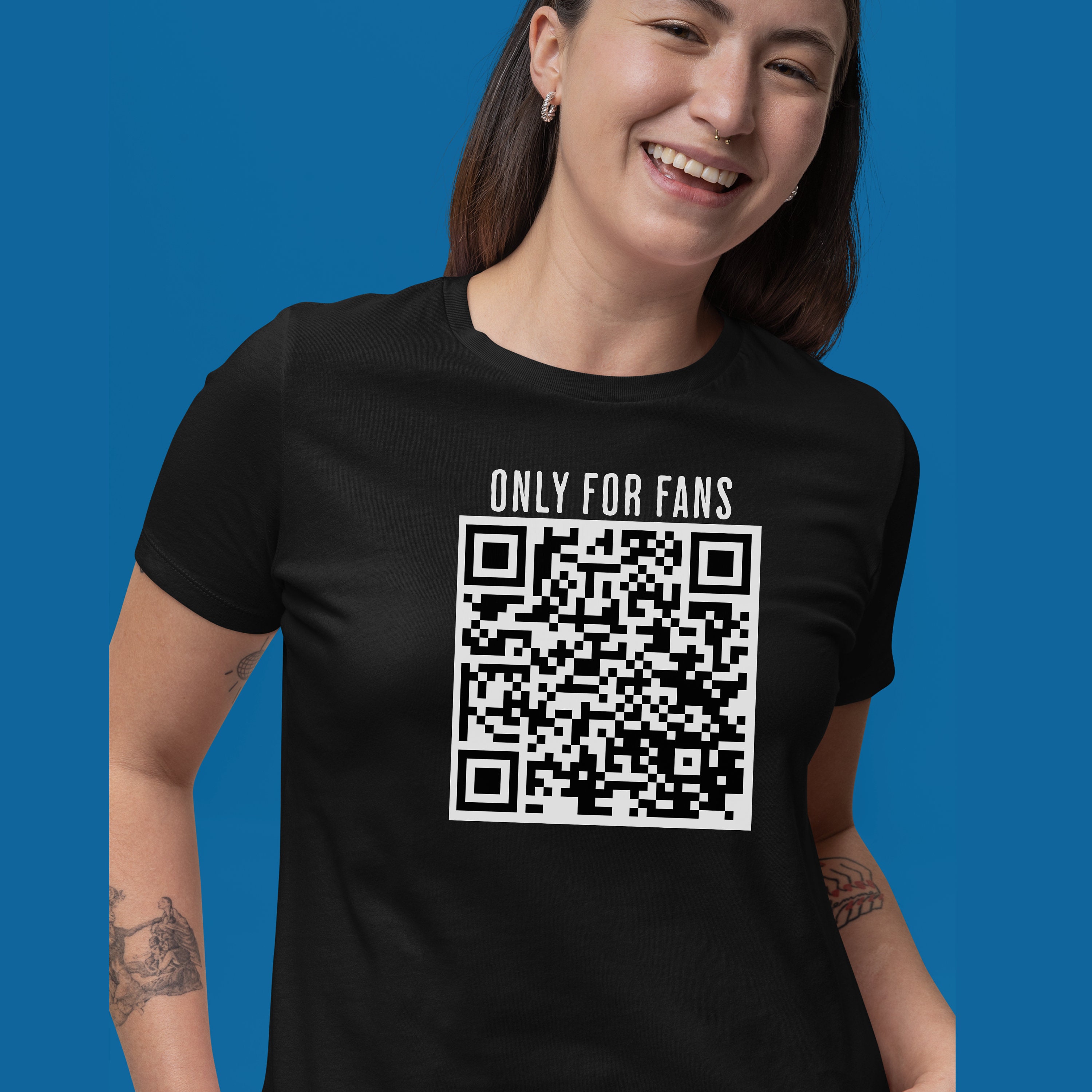 Funny Shirt With Custom QR Code Message, Funny QR Code Shirt, Sarcastic ...