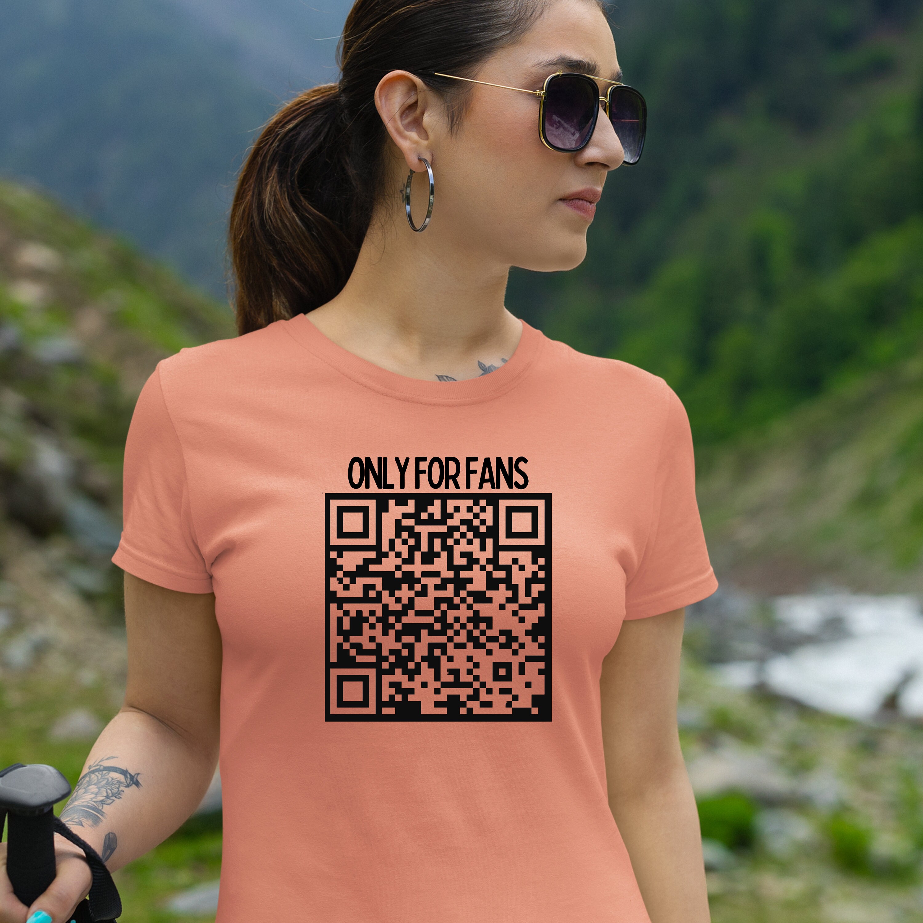 Funny Shirt With Custom QR Code Message, Funny QR Code Shirt, Sarcastic ...