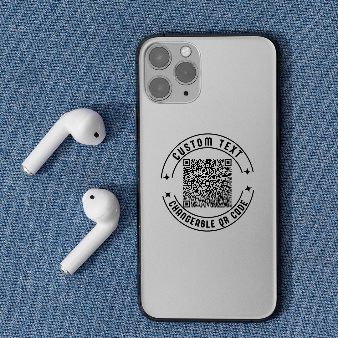 Custom QR Code Transparent Outdoor Stickers, Personalized QR Code ...