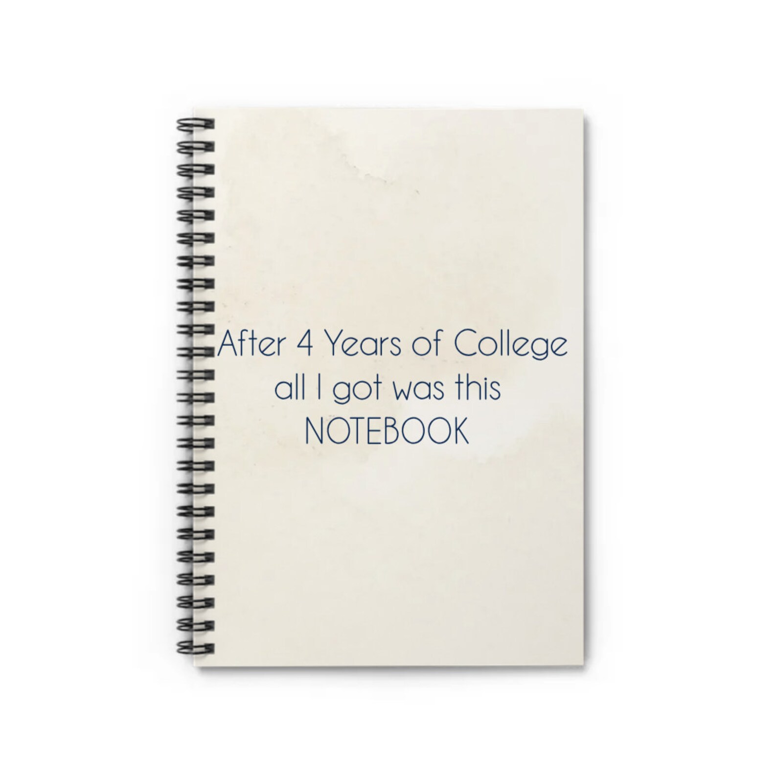 Custom Text Notebook, Notebook Personalized, Custom Spiral Journals ...