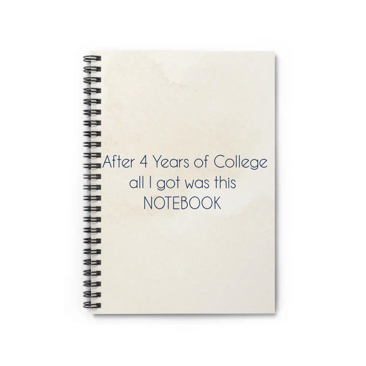 Custom Text Notebook, Notebook Personalized, Custom Spiral Journals ...