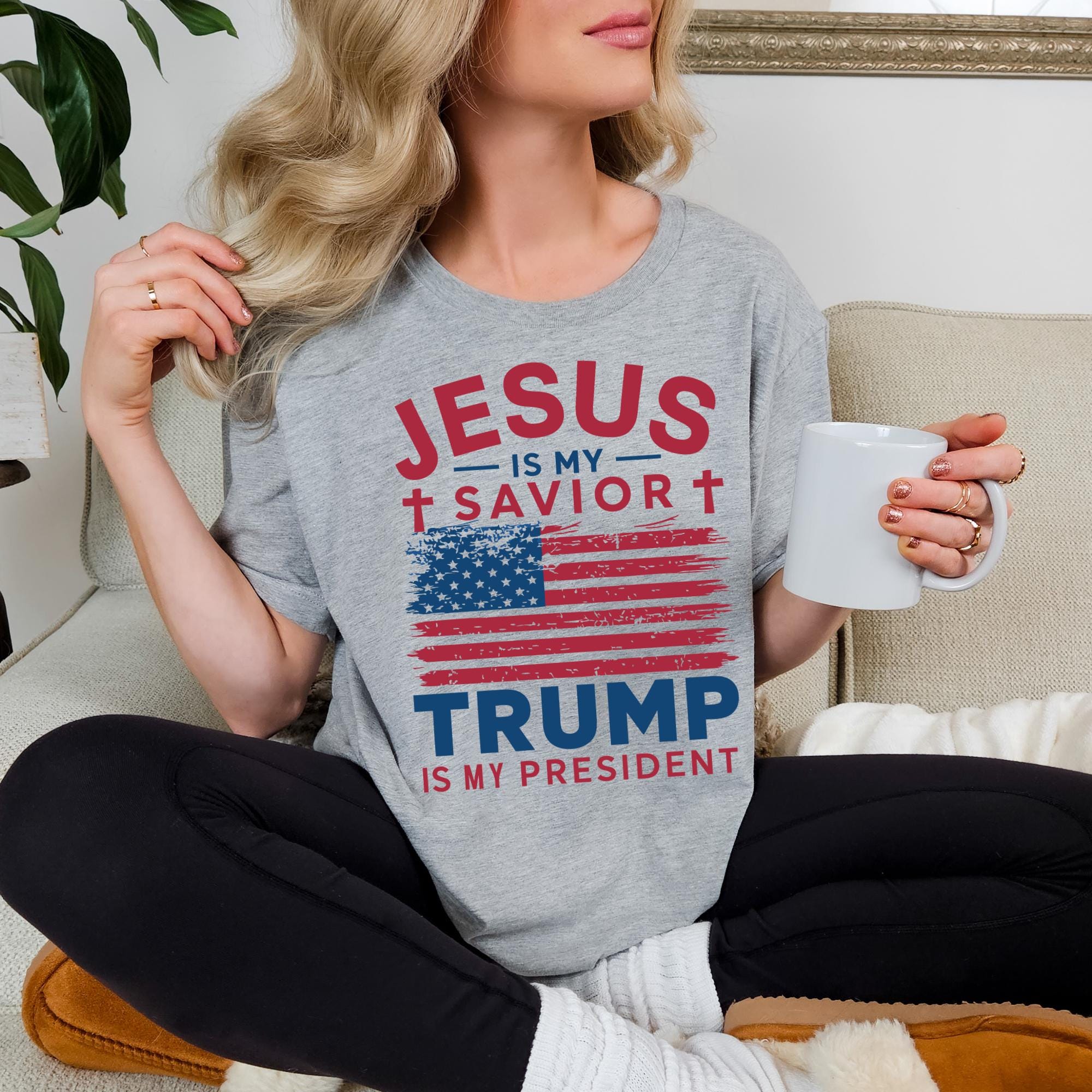 Jesus is My Savior Trump is My President Shirt, 47th President Trump ...