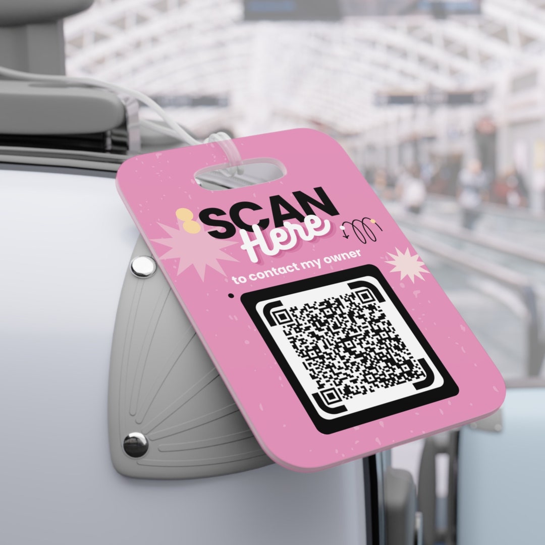QR Code Luggage Tag Changeable Editable Custom QR Code Instantly Update ...