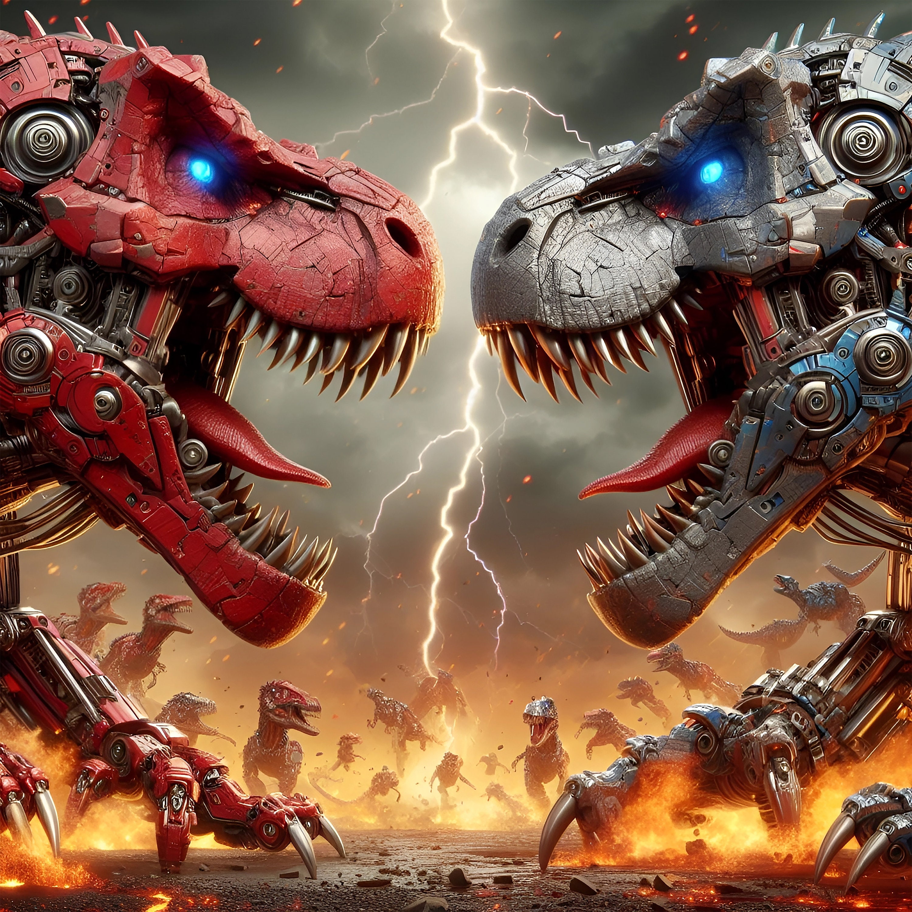 T-rex Vs T-rex - Etsy