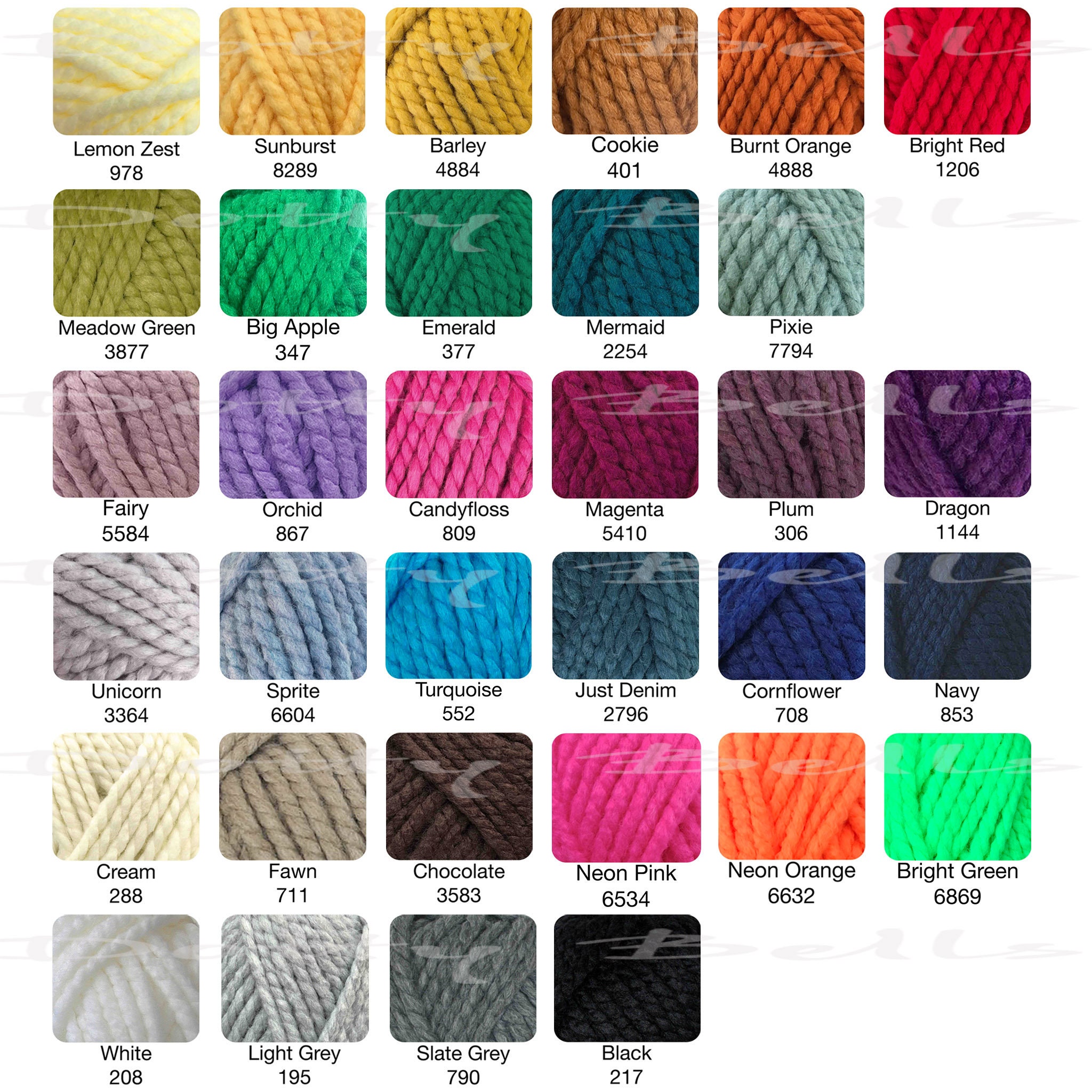 Cygnet Seriously - SUPER CHUNKY Yarns - 100% Acrylic 100g Ball - for ...