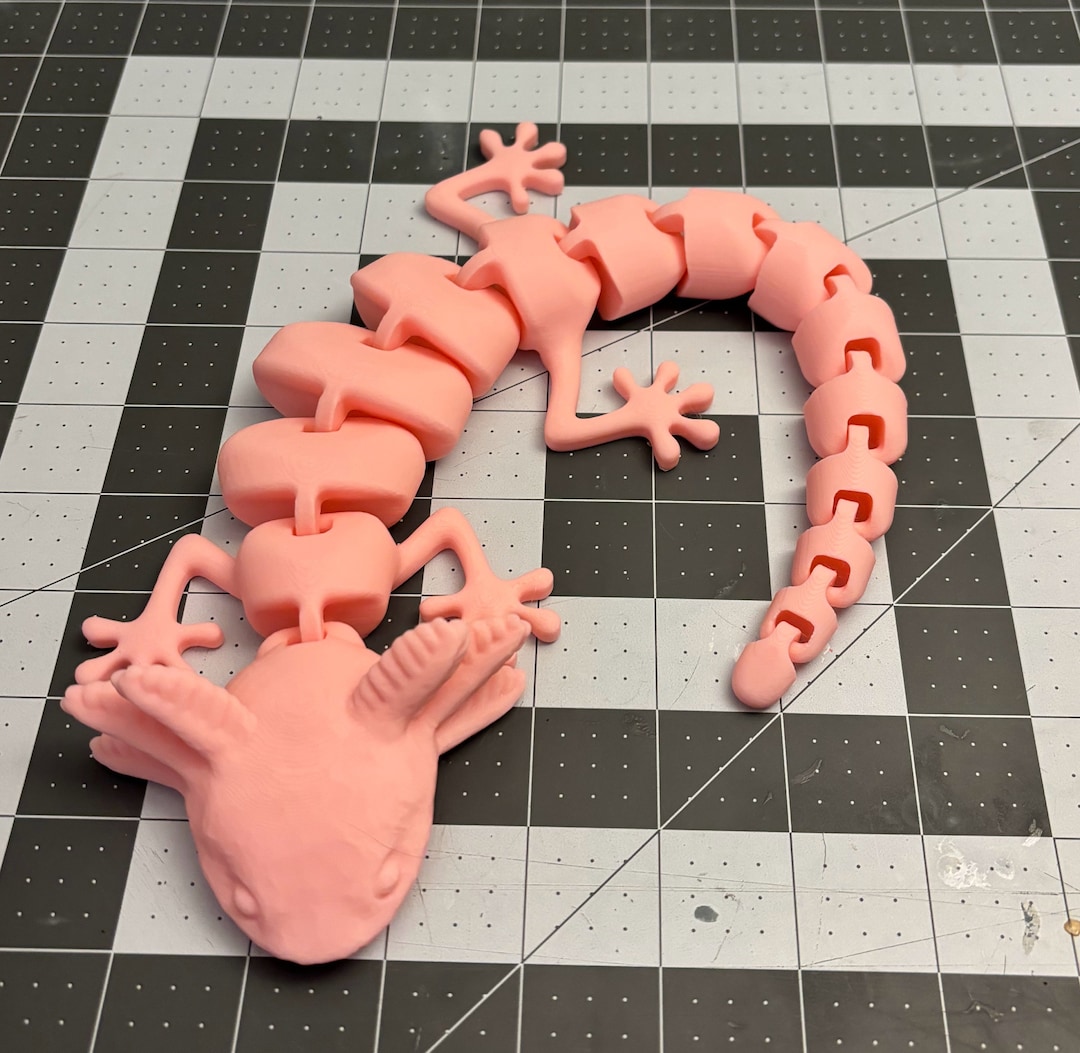 Articulating Flexi Axolotl 3D Printed - Etsy