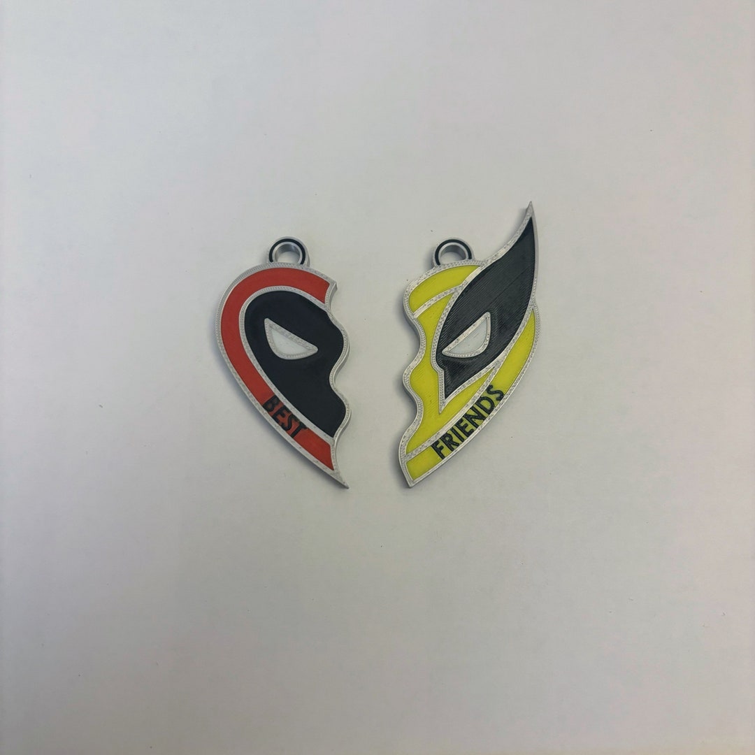Deadpool and Wolverine best Friends Key Tags - Etsy