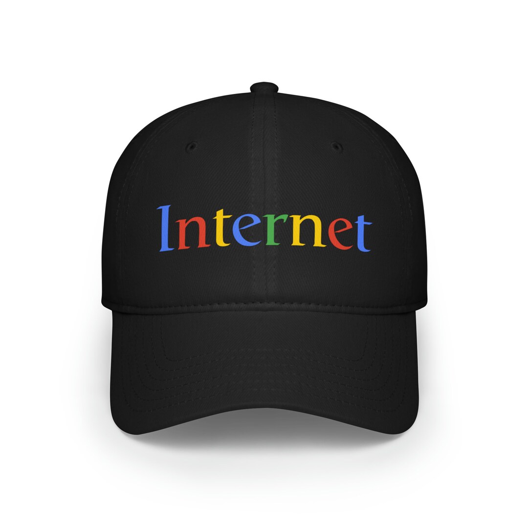 Internet Logo Baseball Hat Google Font Parody Cap Tech Geek Gift ...
