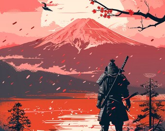 Portrait of A Black Samurai Warrior in the Style of Ukiyo-e - Etsy