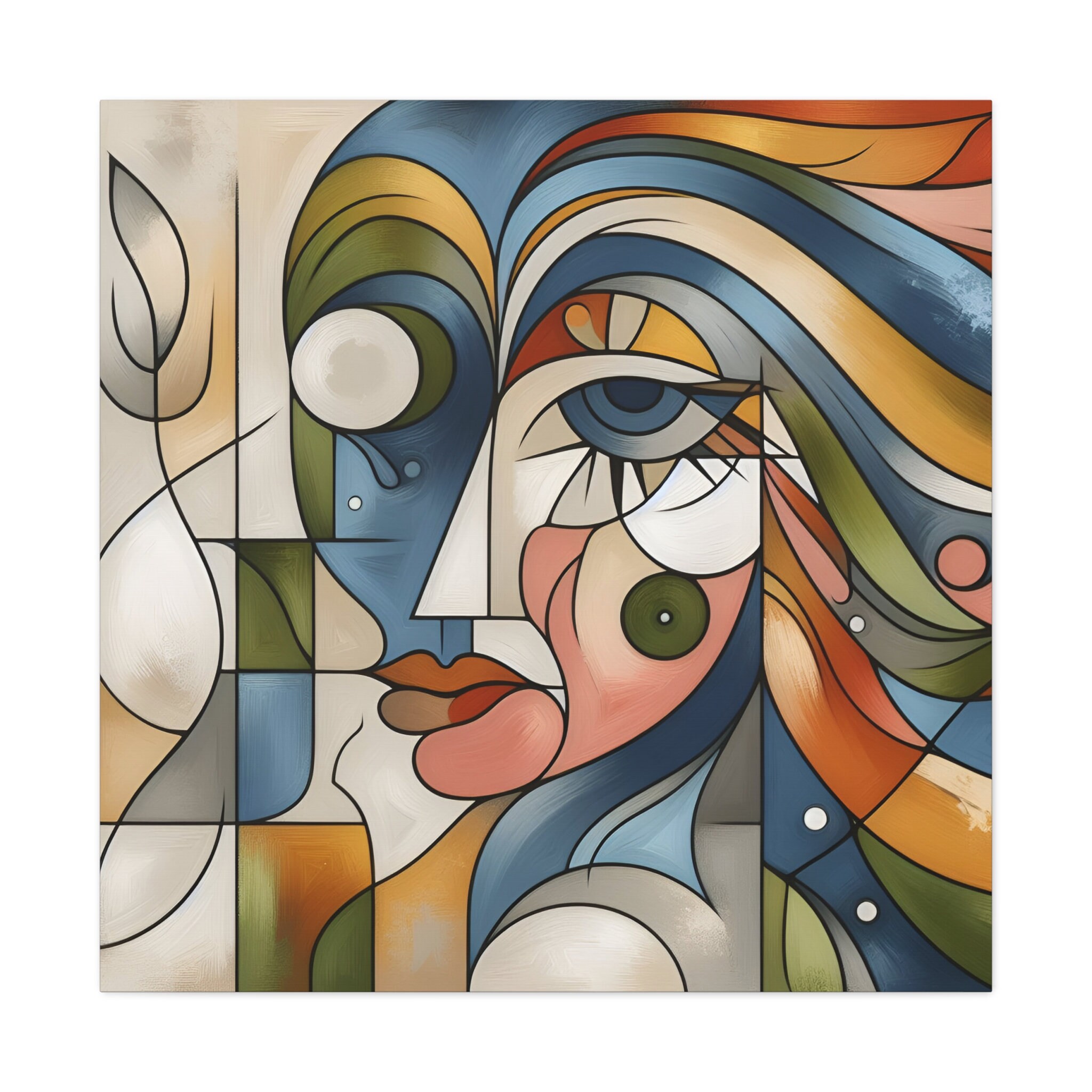Picasso Abstract Woman Face Portrait, Pablo Picasso Wall Art, Abstract ...