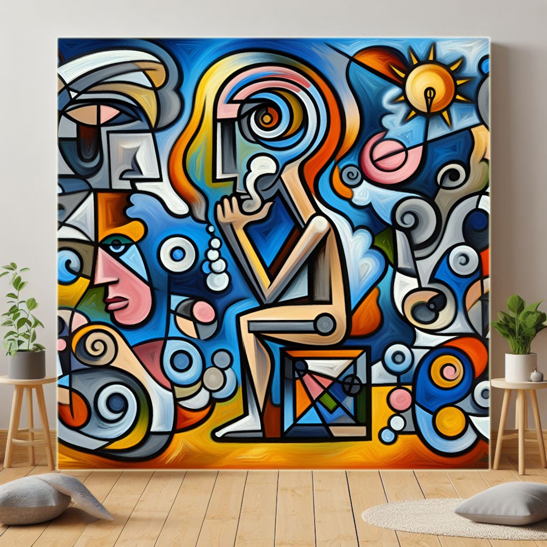Picasso Wall Art, Picasso Painting Human Search for Meaning, Picasso ...