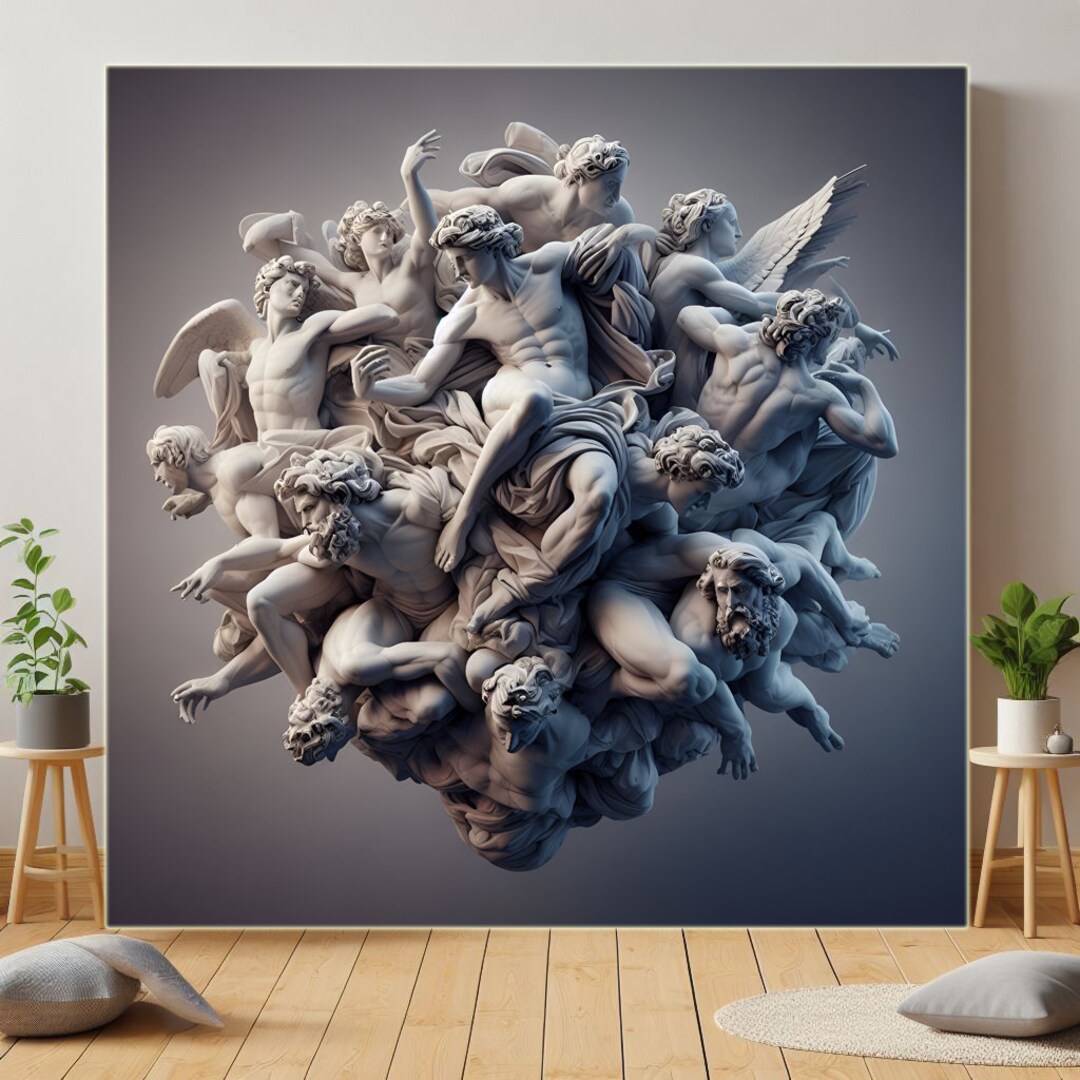 Michelangelo Wall Art, Renaissance Home Decor Wall Art,renaissance ...