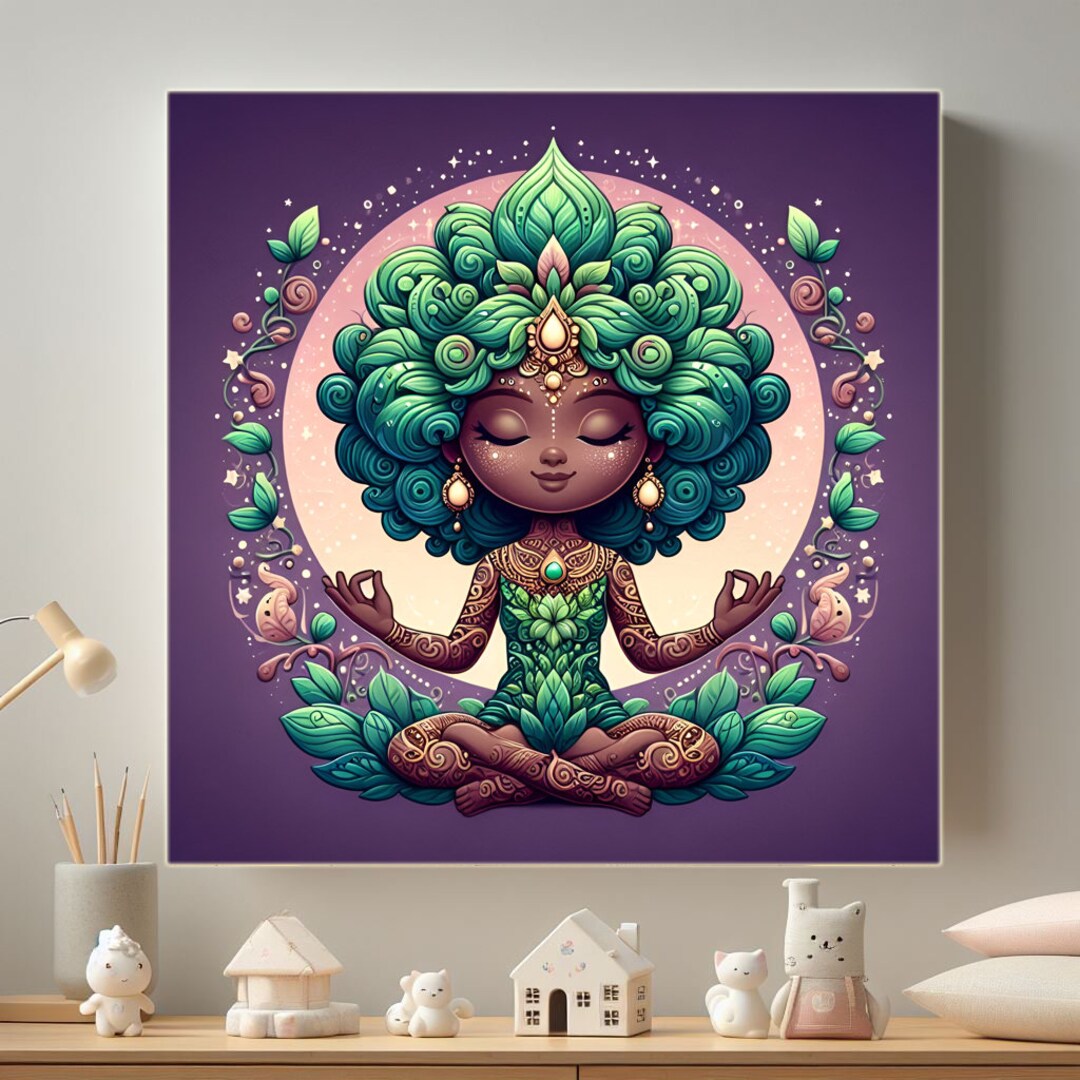 Yoga Poses for Kids Canvas, Kids Room Decor, Therapy Poster, School ...