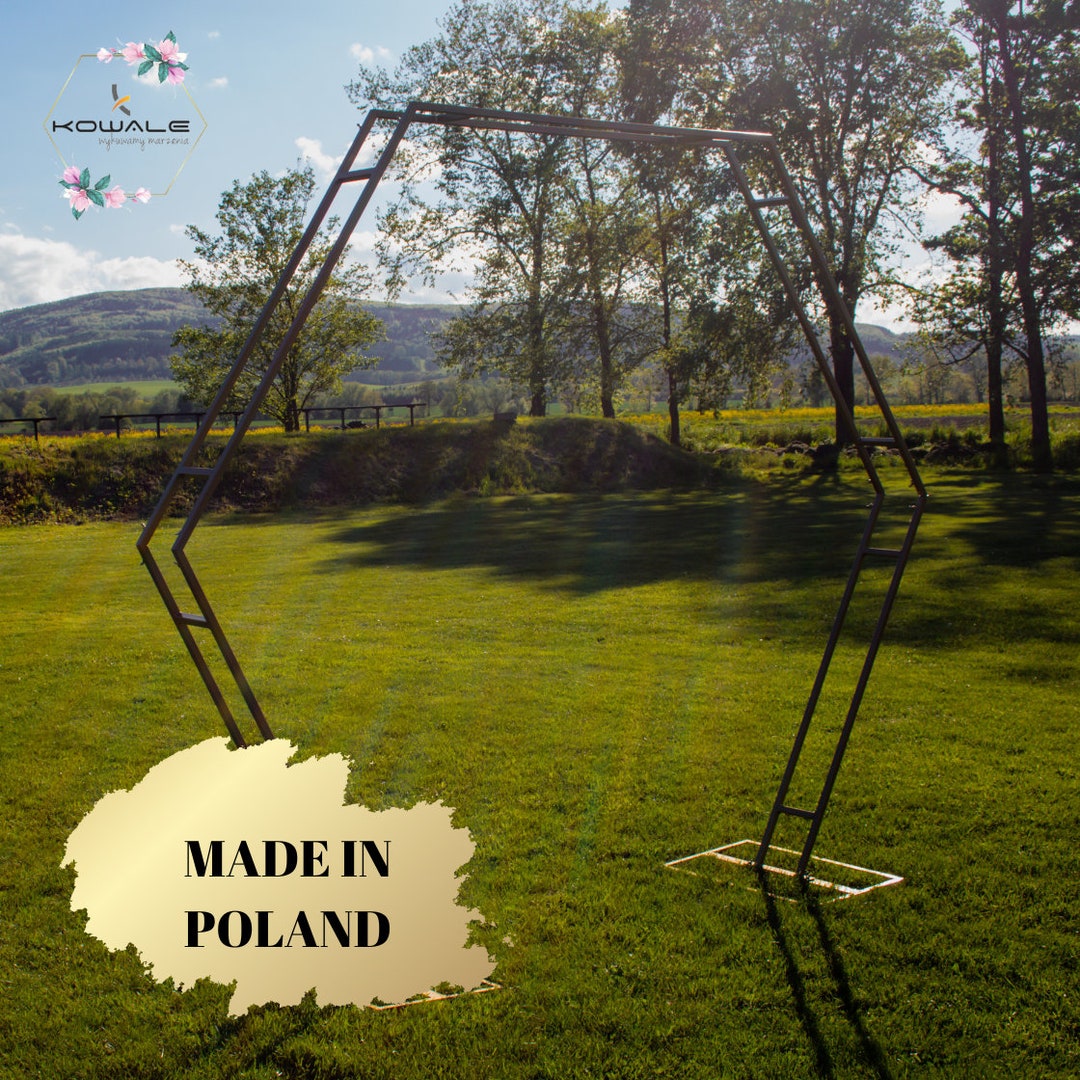 Double Hexagon Arch, Hexagon Wedding Arch, Metal Arch, Flower Arch ...