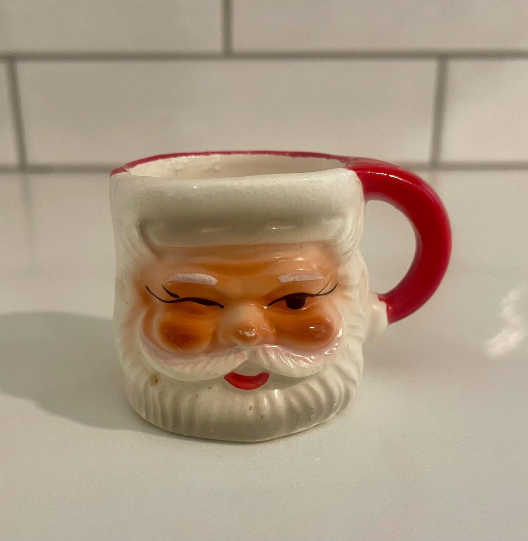Vintage Miniature Winking Santa Claus Mug TX-1234 - Etsy
