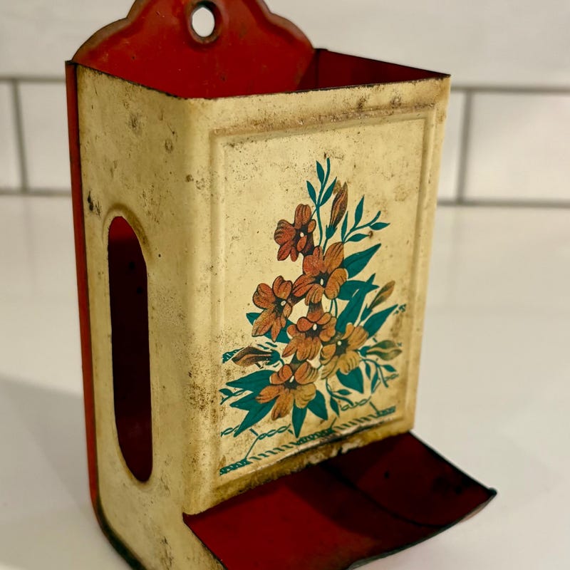 Tin Match Holder - Etsy