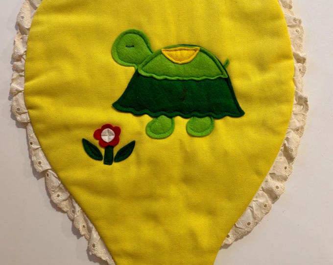 Vintage Handmade Turtle Tennis Racket Cover (?) With Lace - Etsy