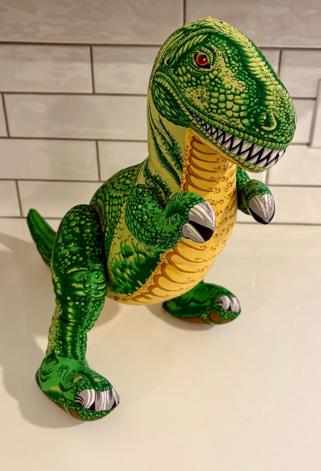 Vintage T-rex Cut and Sew Stuffed Animal - Etsy