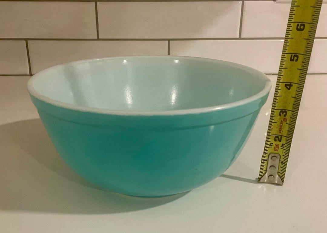 Vintage Pyrex Mixing/nesting Bowl 403 Turquoise - Etsy