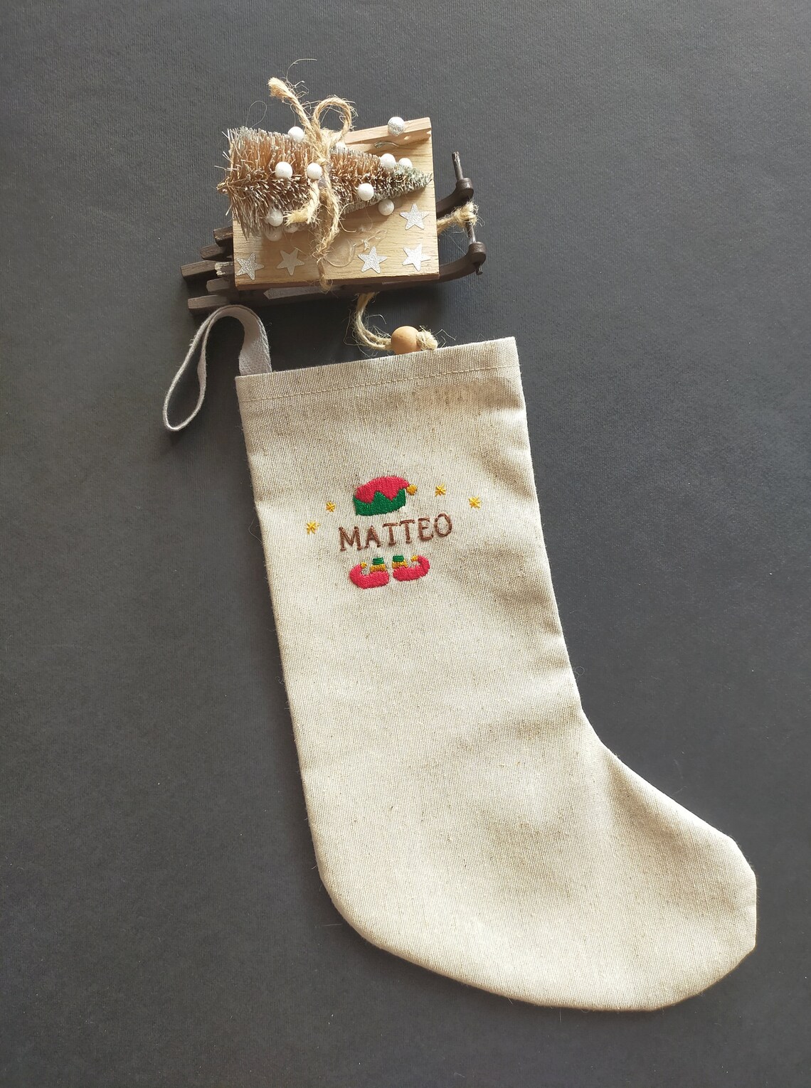 Christmas Stockings, Handmade Christmas Socks, Christmas Embroidered ...