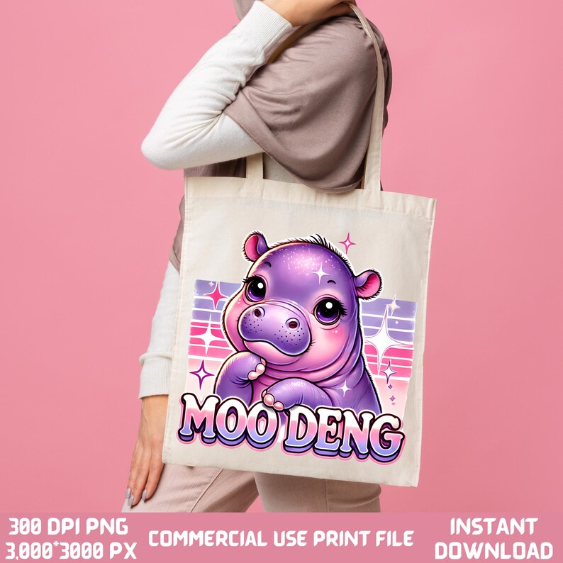 Moo Deng Watercolor Cartoon Png, Pygmy Hippo Png, Baby Hippopotamus Png ...