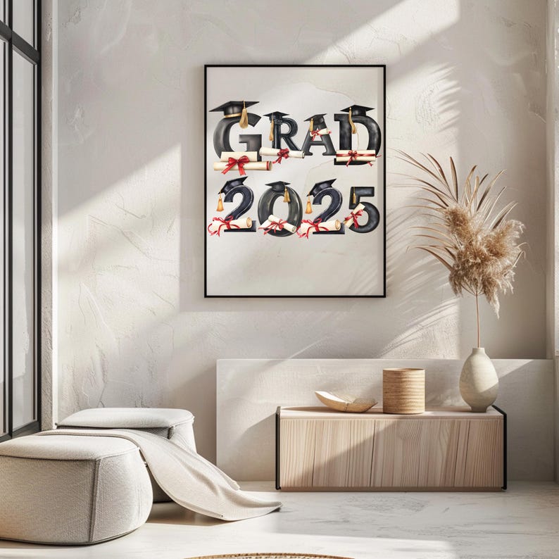 Graduation Letters and Numbers PNG Clipart | 36 Digital Files | Class ...