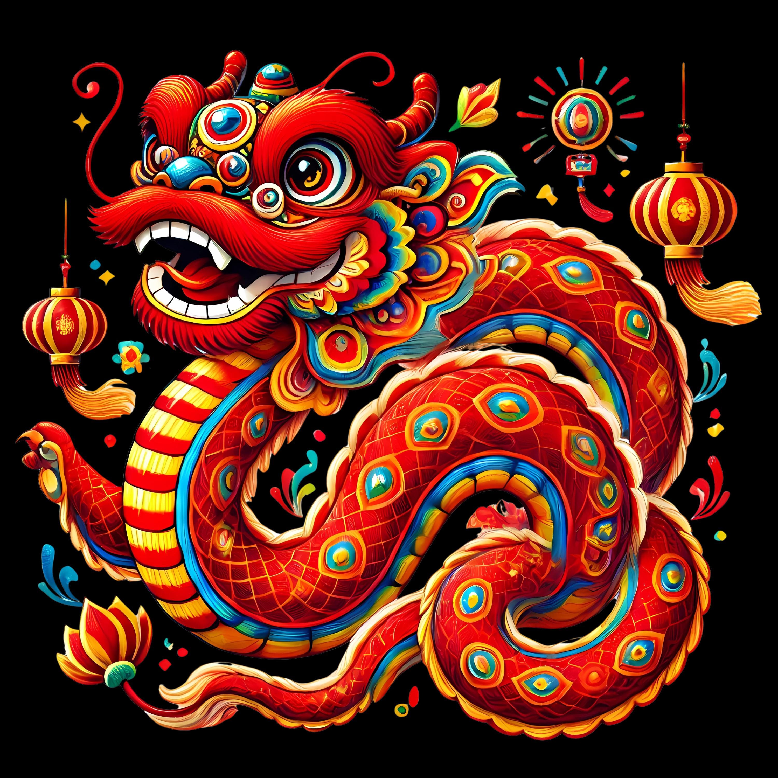 Year of the Snake PNG, Chinese New Year 2025, Sublimation Design ...