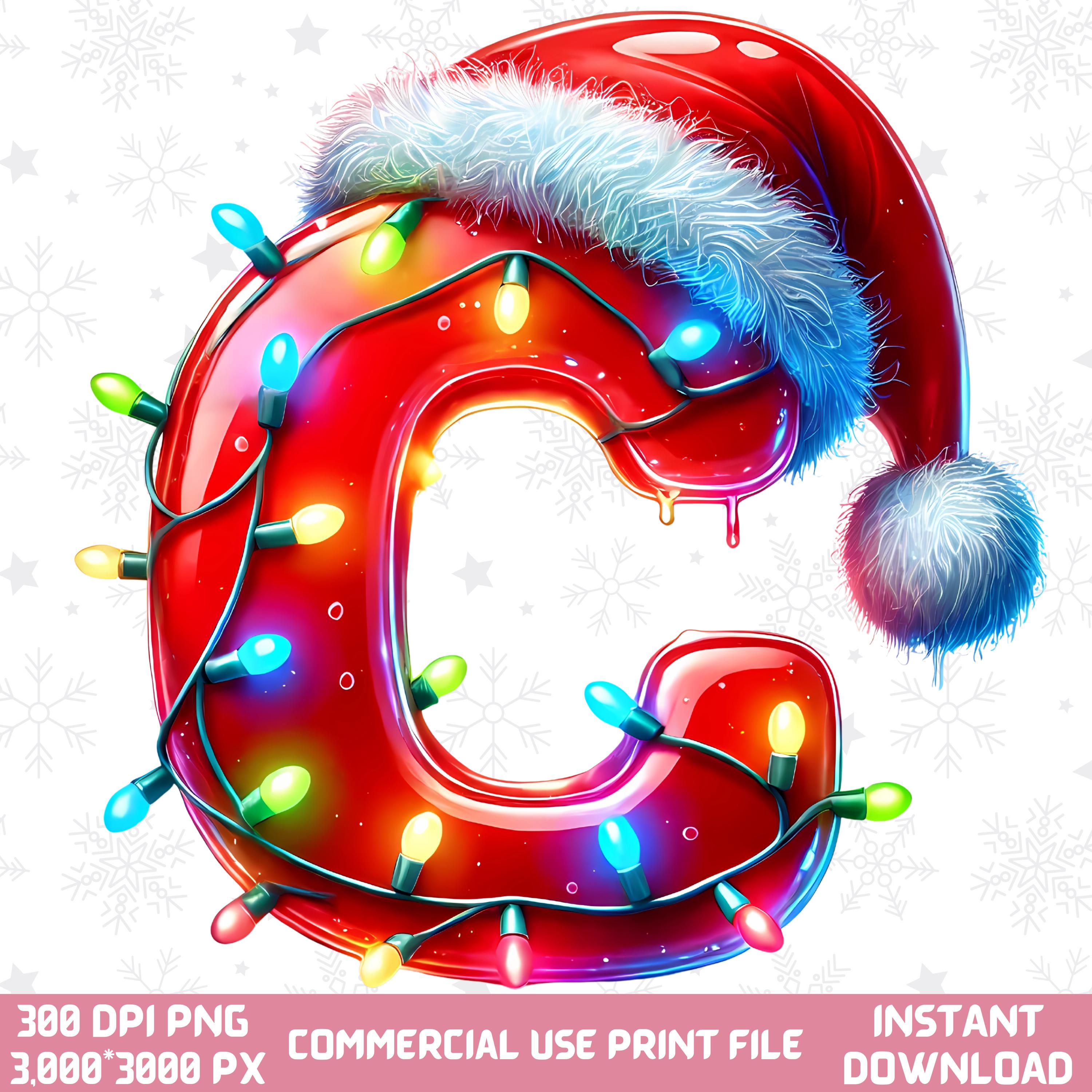 Christmas Light Alphabet Clipart - 26HQ Png, Memory Books, Card Making ...