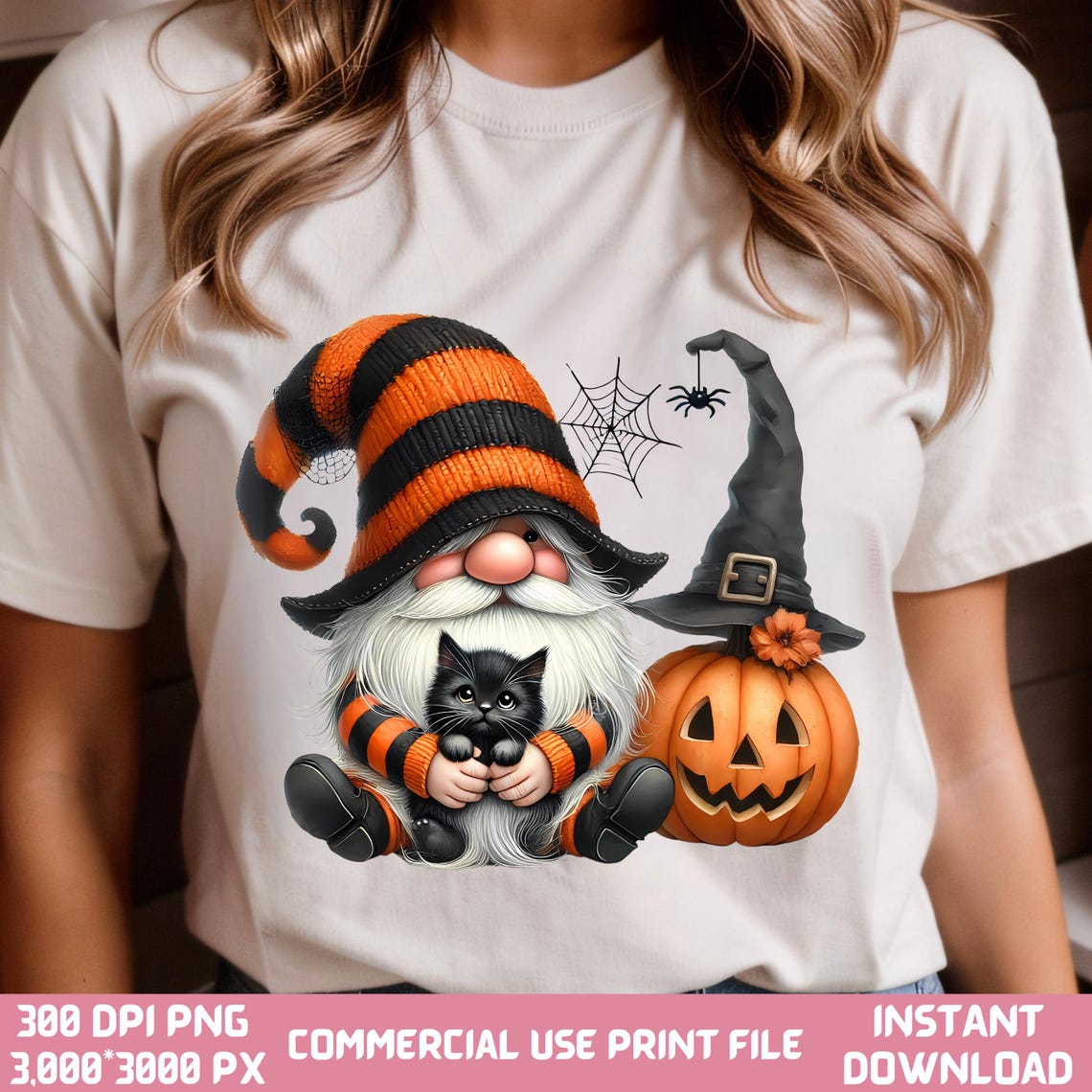 Watercolor Halloween Gnome of 8png, Clipart Buundle Png, Gnome Cute ...