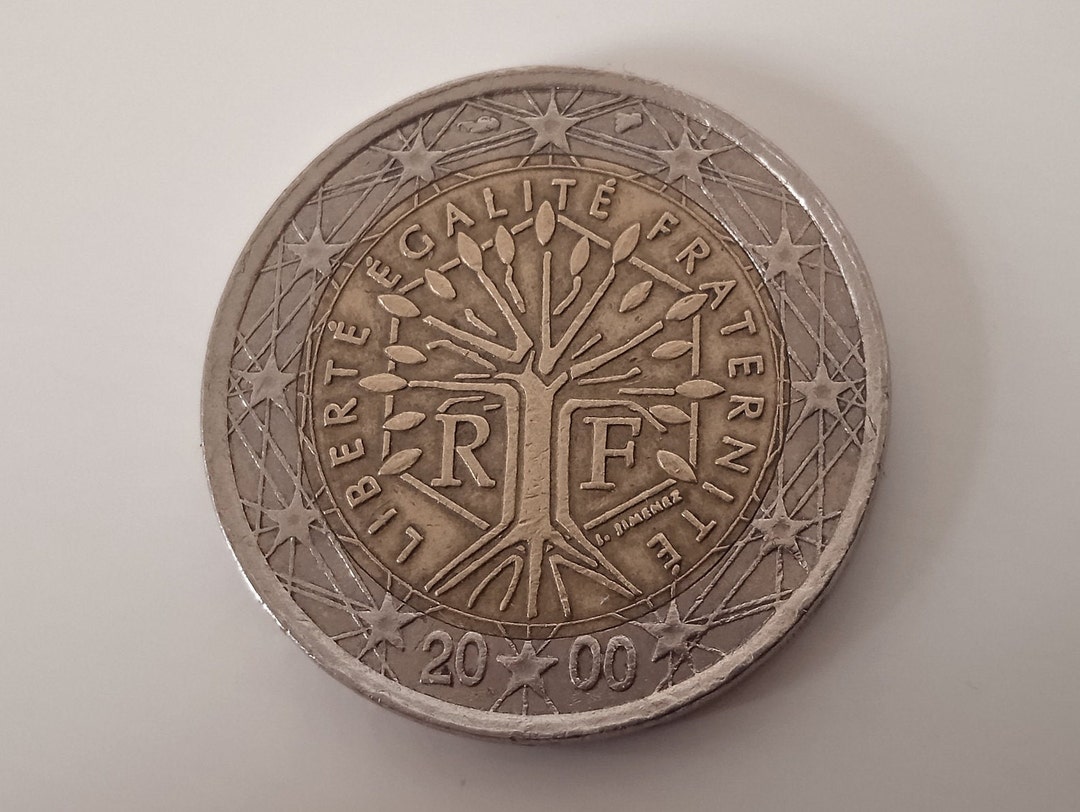 2 Euro Coin 2000 France France Error Error Lieberte Egalite Fraternite ...