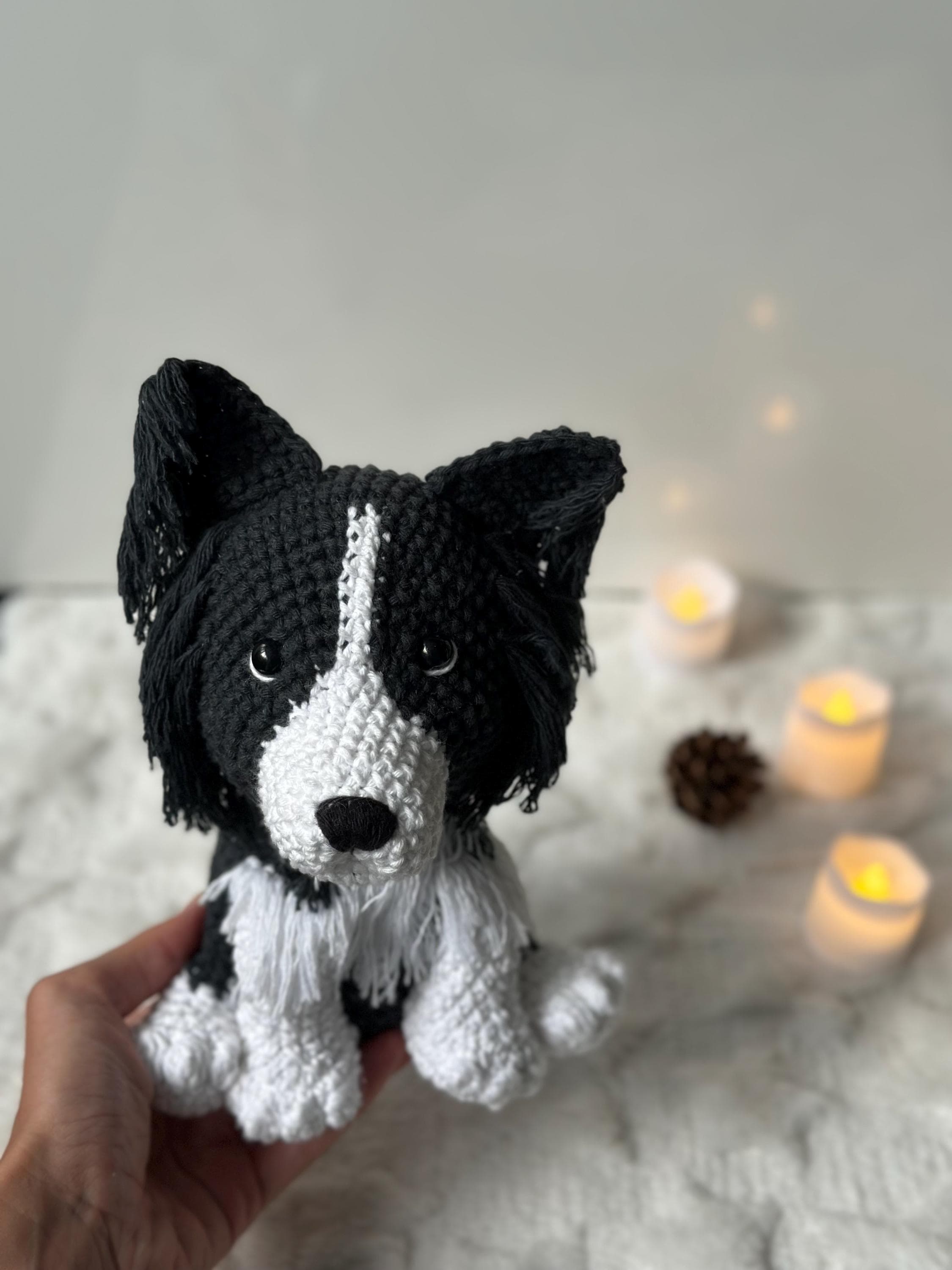Crochet Pattern Border Collie Amigurumi | Border Collie Amigurumi ...